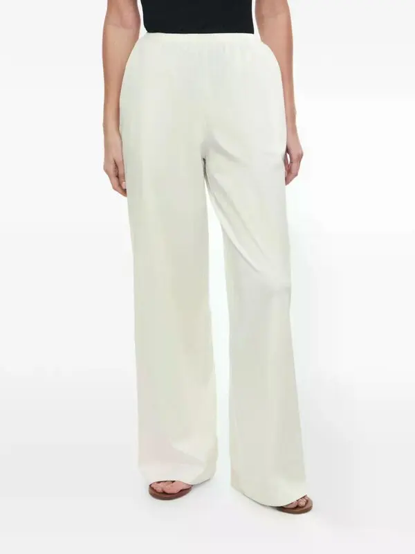 12 STOREEZ Mica Mercerised Cotton Wide-leg Trousers
