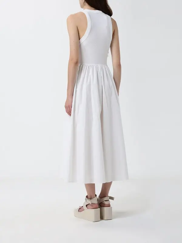 Tommy Hilfiger Ribbed Knit And Cotton Dress