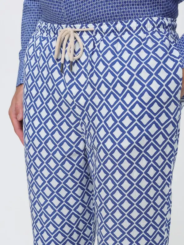 PENINSULA SWIMWEAR Diamond Print Trousers - Blue