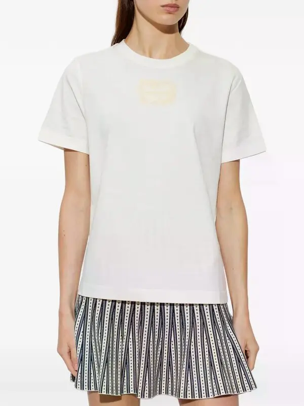 Alexander McQueen Cotton Jersey Logo Patch T-shirt