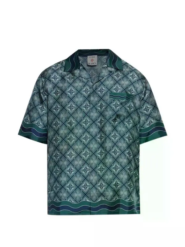 Casablanca Radiating Monogram Shirt - Blue