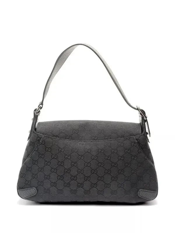 Gucci Horsebit Gg Canvas Shoulder Bag