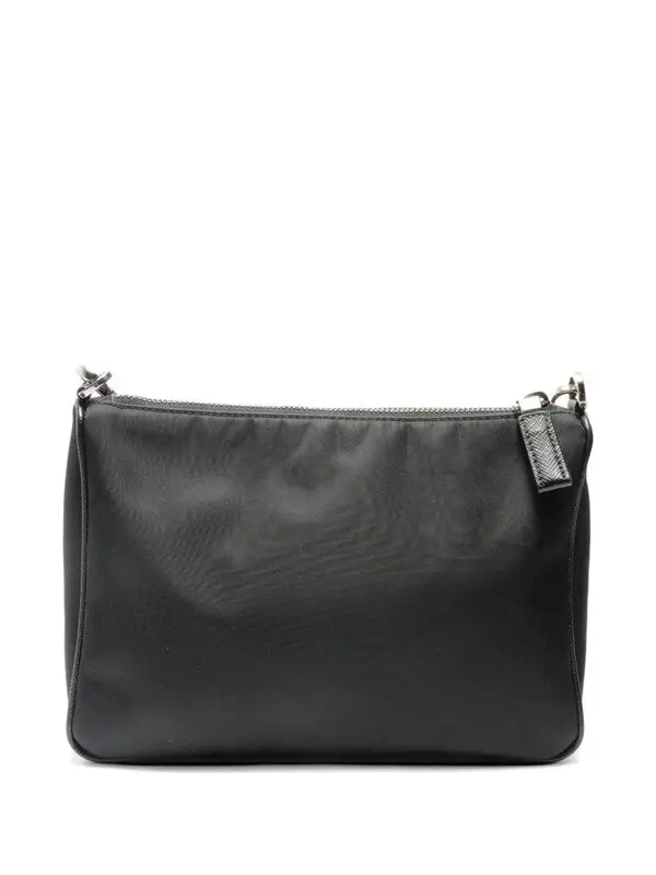 Prada Triangle Logo Plate Shoulder Bag