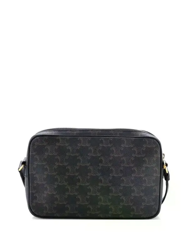 Celine Triomphe Coated Canvas Messenger Bag - Brown
