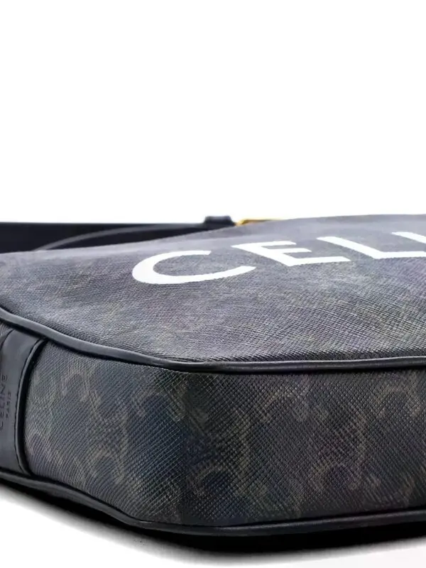 Celine Triomphe Coated Canvas Messenger Bag - Brown
