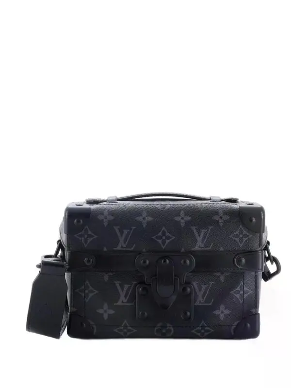 LOUIS VUITTON Soul Trunk Monogram Eclipse Canvas Shoulder Bag - Black