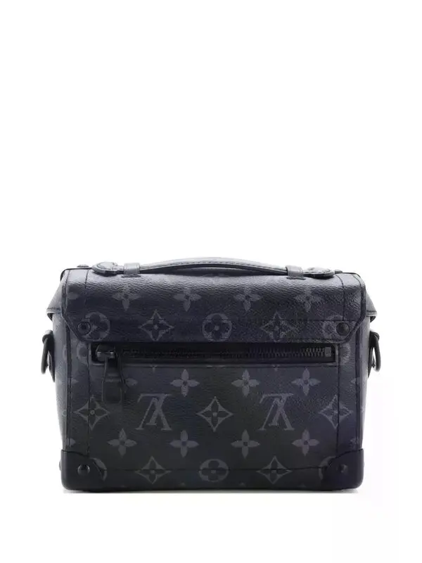 LOUIS VUITTON Soul Trunk Monogram Eclipse Canvas Shoulder Bag - Black