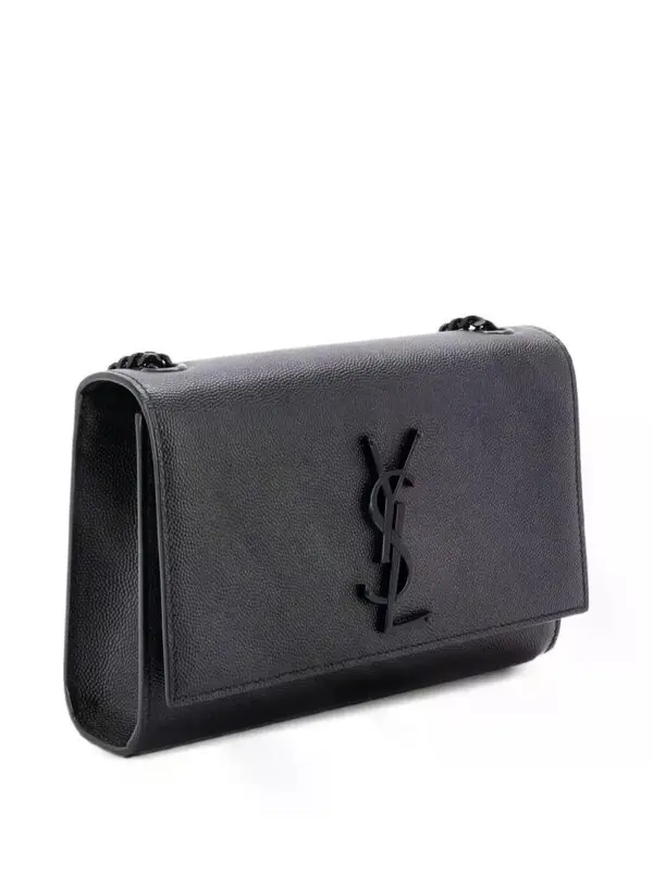 Saint Laurent Small Grainy Leather Crossbody Bag - Black