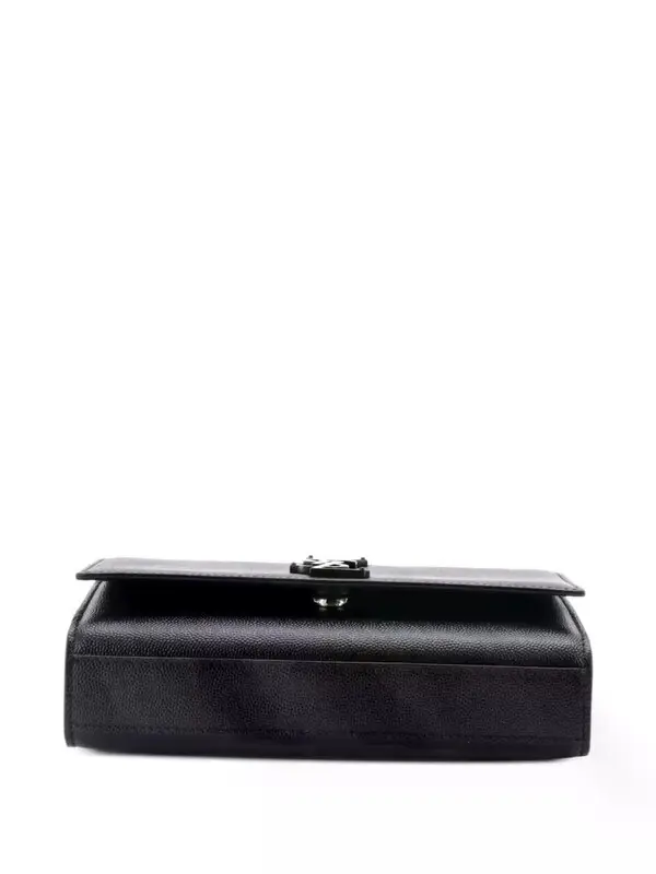 Saint Laurent Small Grainy Leather Crossbody Bag - Black