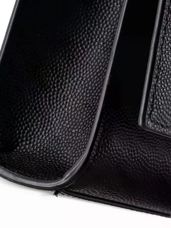 Saint Laurent Small Grainy Leather Crossbody Bag - Black