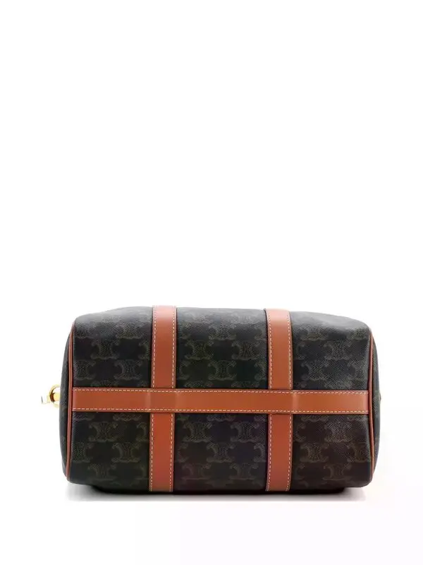 Celine Triomphe Coated Canvas Medium Shoulder Bag