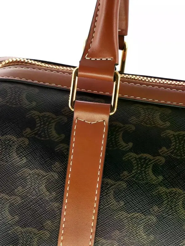 Celine Triomphe Coated Canvas Medium Shoulder Bag