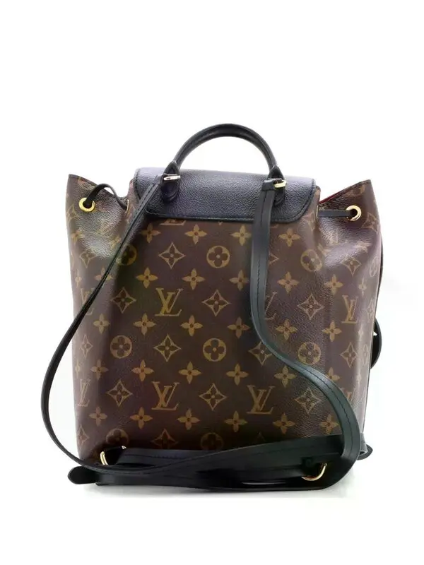 LOUIS VUITTON Montsouris Nm Monogram Canvas Pm Backpack - Black