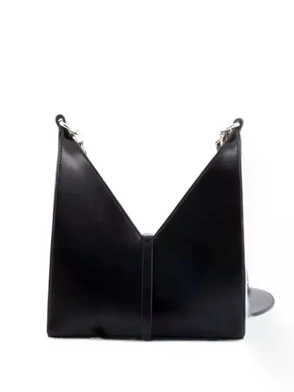 Givenchy Cut Out Leather Mini Crossbody Bag - Black