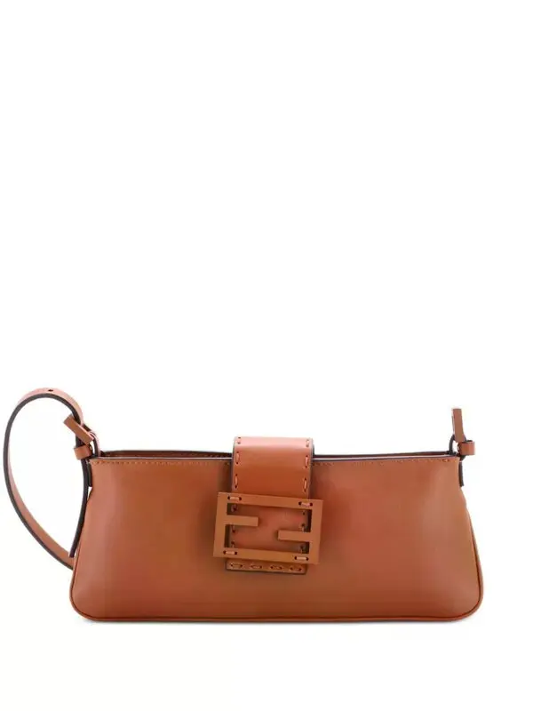 Fendi Baby B. Leather Mini Shoulder Bag - Brown