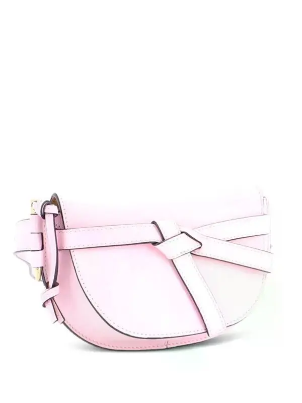 Loewe Gate Leather Mini Belt Bag - Pink
