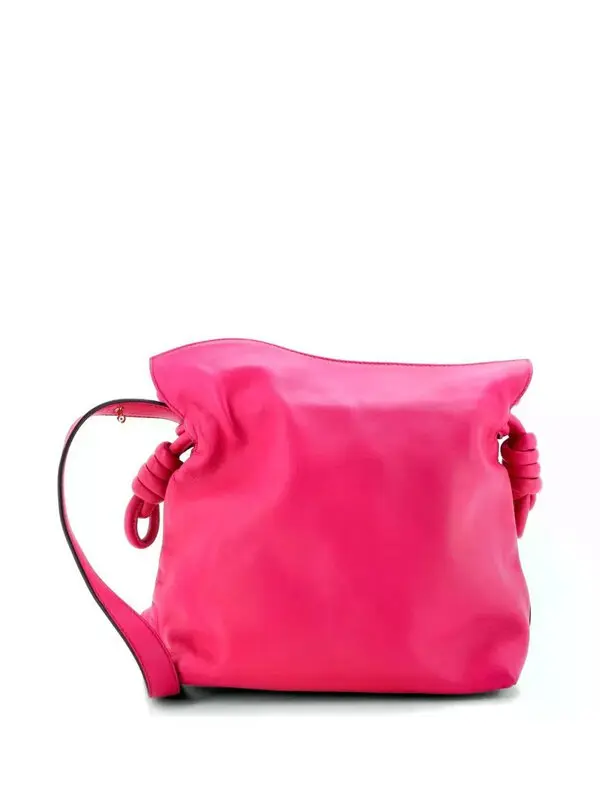 Loewe Flamenco Knot Leather Small Shoulder Bag - Pink