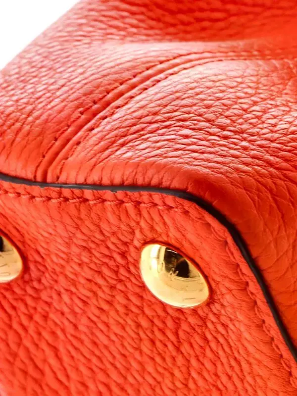 LOUIS VUITTON Capucines Bb Satchel Bag - Orange