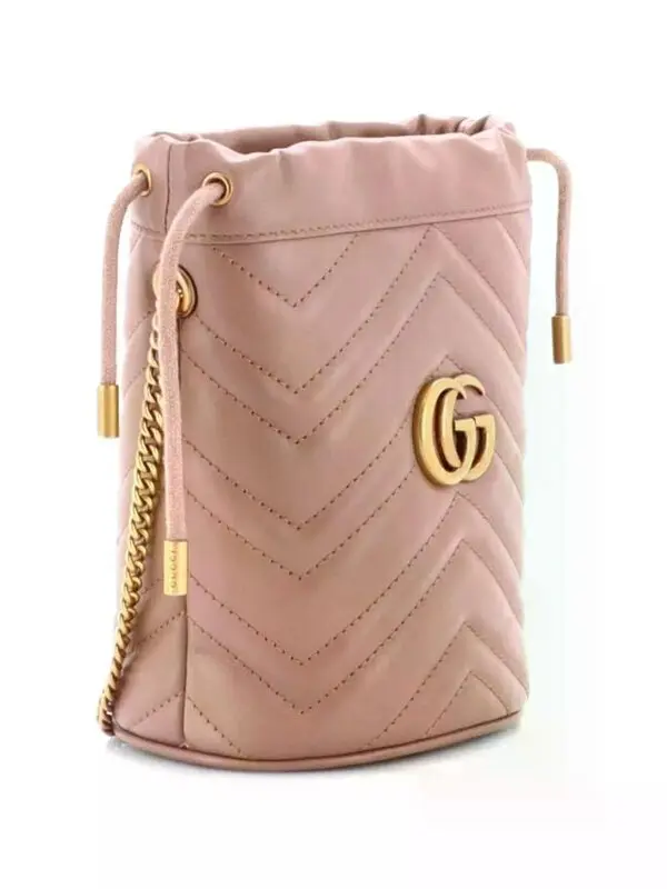Gucci Gg Marmont Matelassé Leather Mini Bucket Bag