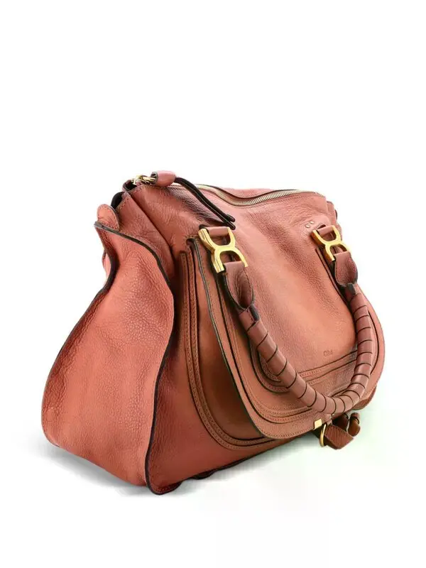 Chloé Marcie Leather Shoulder Bag - Pink