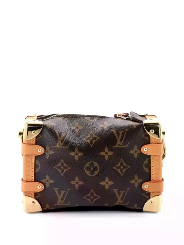 LOUIS VUITTON Side Trunk Handbag Monogram Canvas Pm - Brown