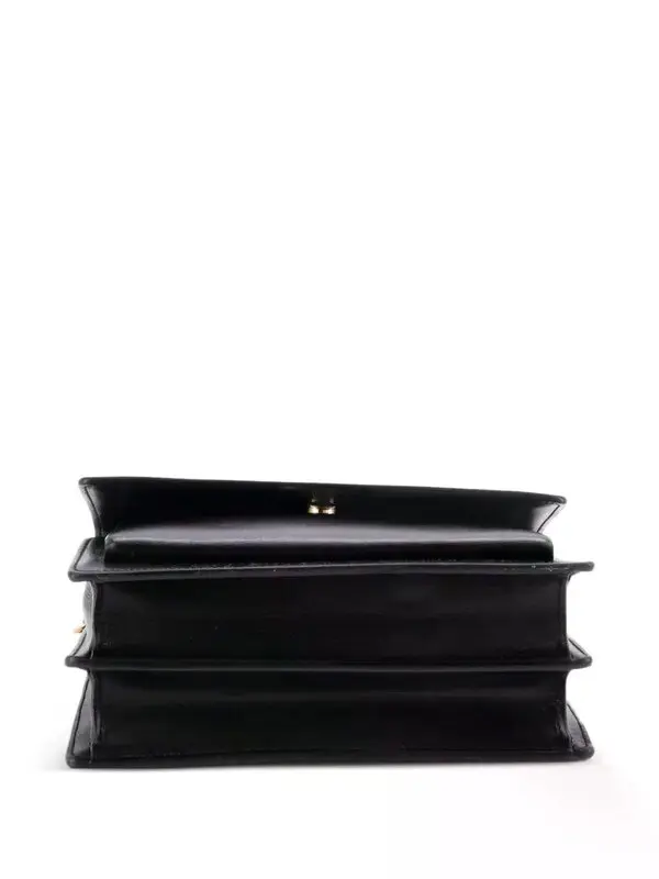 Saint Laurent Medium Sunset Leather Crossbody Bag - Black