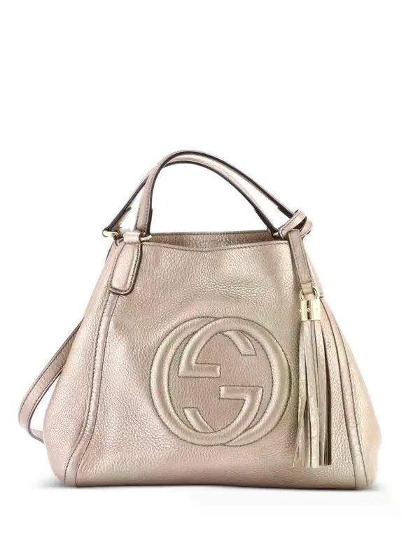 Gucci Soho Convertible Leather Shoulder Bag - Metallic
