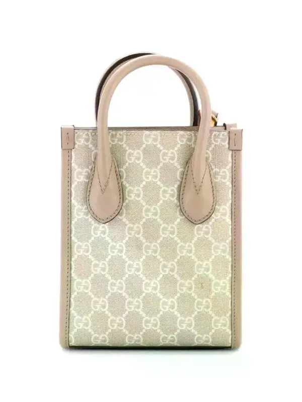Gucci Gg Coated Canvas Mini Satchel - Neutrals