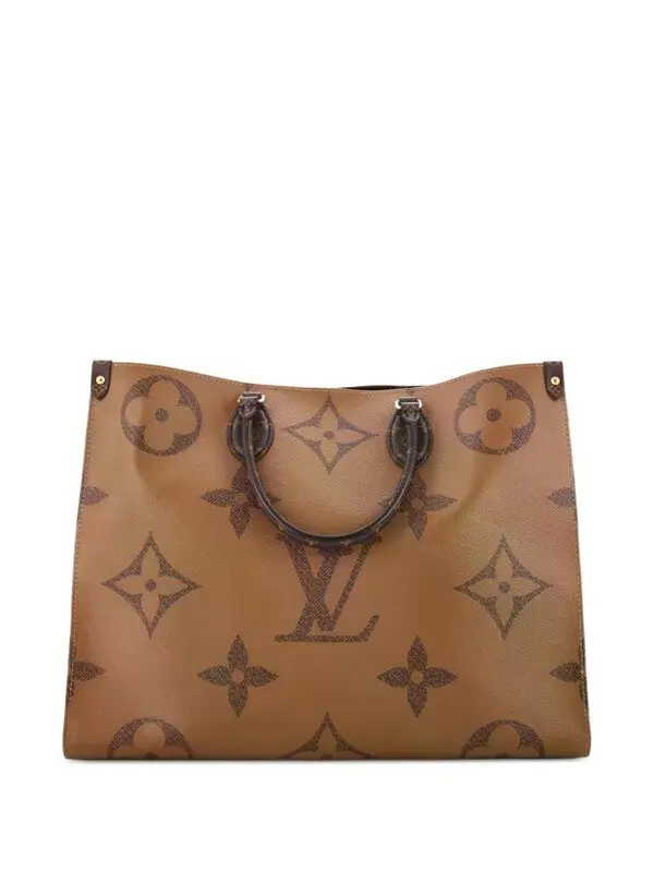 LOUIS VUITTON Giant Monogram Reverse Onthego Gm Tote Bag - Brown