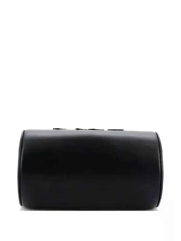 Celine Cylinder Leather Shoulder Bag With Applique