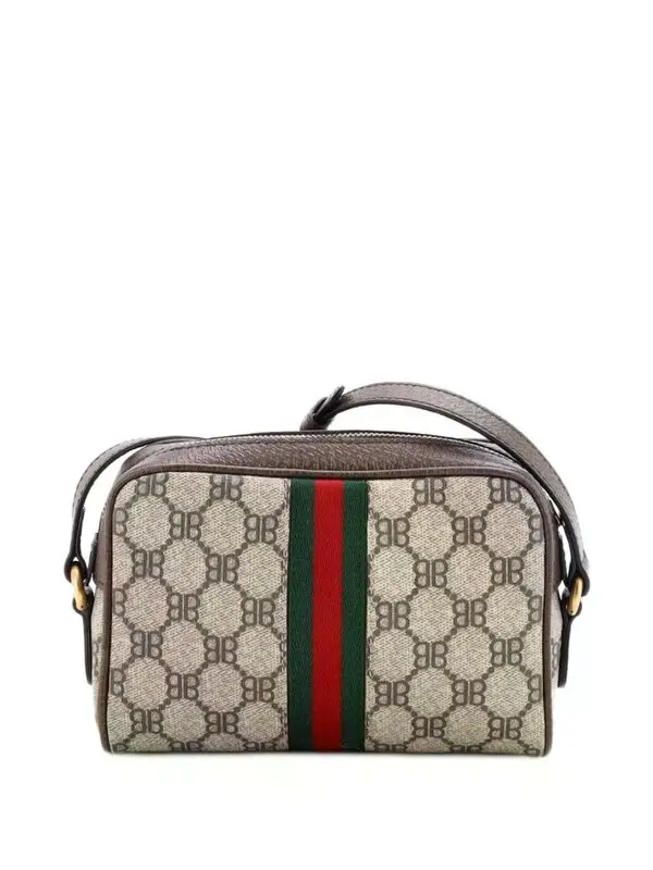 Balenciaga X Gucci The Hacker Project Camera Bag Bb Coated Canvas Mini Crossbody Bag