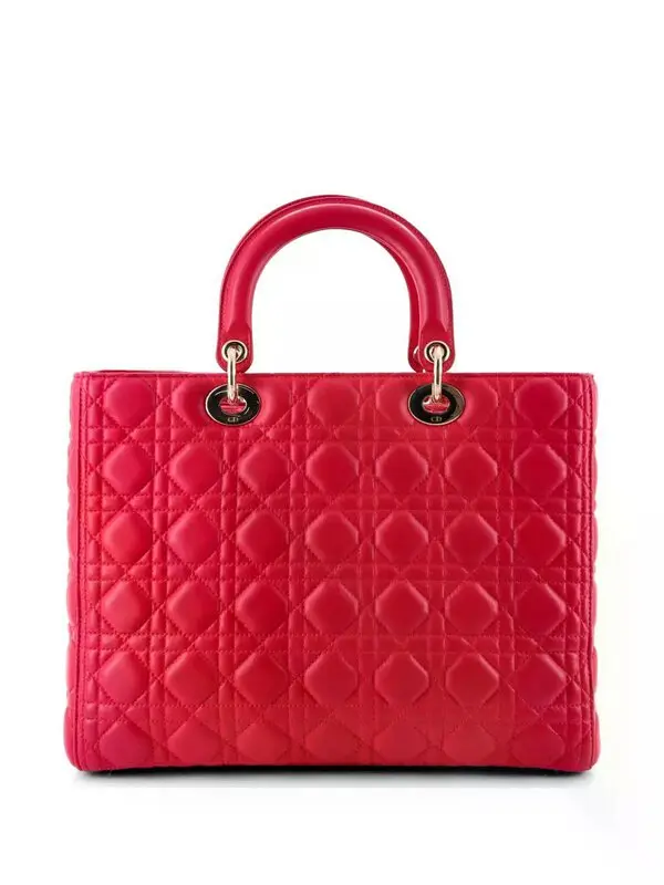Dior Lady Large Tote Bag - Pink