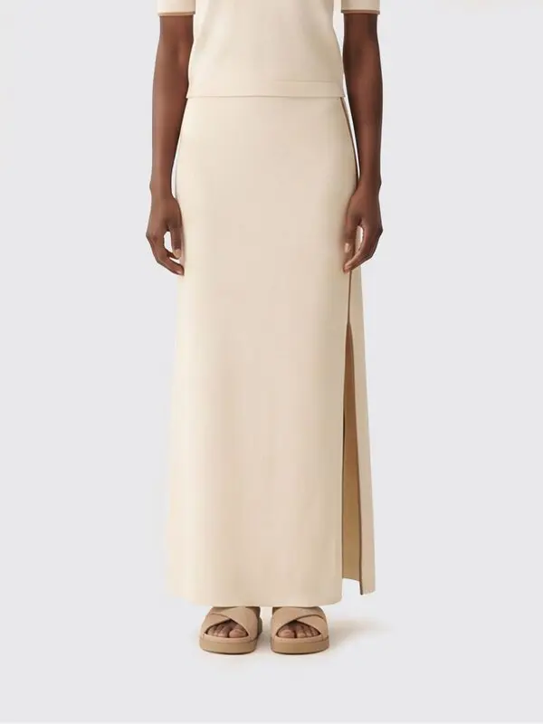 Fabiana Filippi Maxi Skirt With Side Slit - White