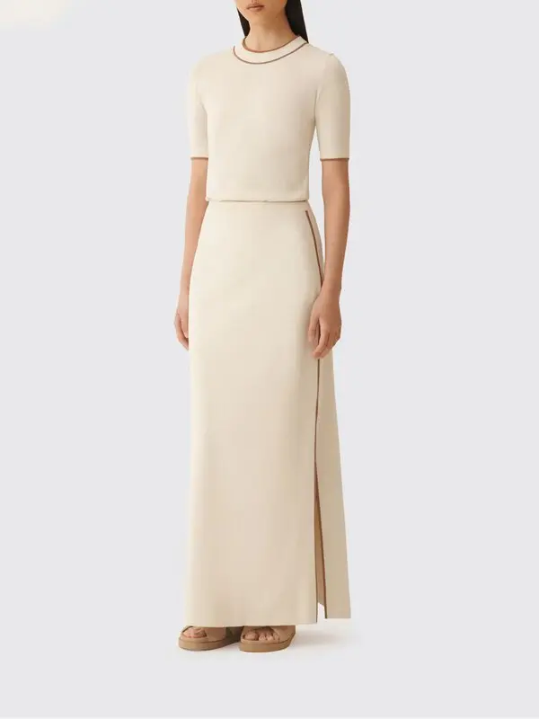 Fabiana Filippi Maxi Skirt With Side Slit