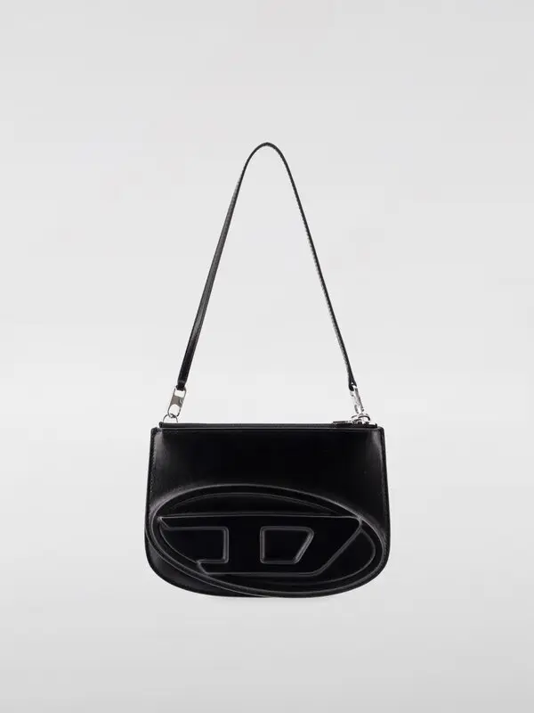 DIESEL® Embossed Logo Shoulder Bag - Black