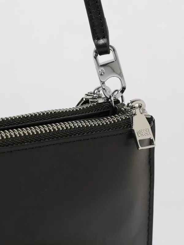 DIESEL® Embossed Logo Shoulder Bag - Black