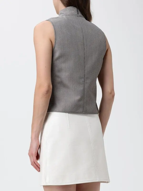 COURREGES Sleeveless High Neck Top