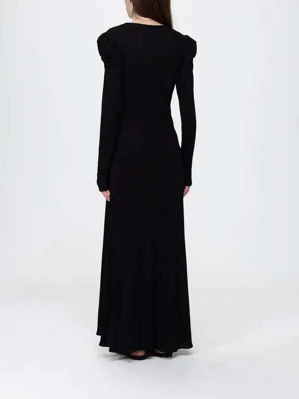 Isabel Marant Étoile Long Sleeve V-neck Maxi Dress