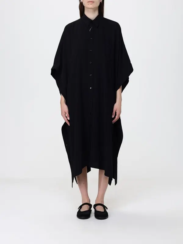 MAISON MARGIELA Polyester Crepe Shirt Dress - Black