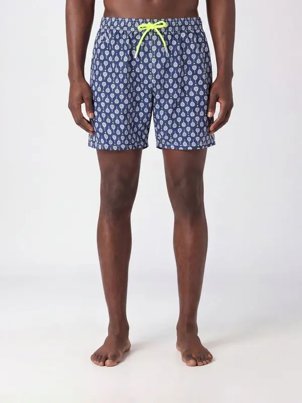 MC2 SAINT BARTH Swim Shorts With Print - Blue 2