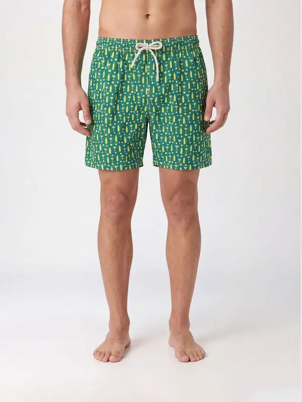 MC2 SAINT BARTH Swim Shorts With Print - Emerald