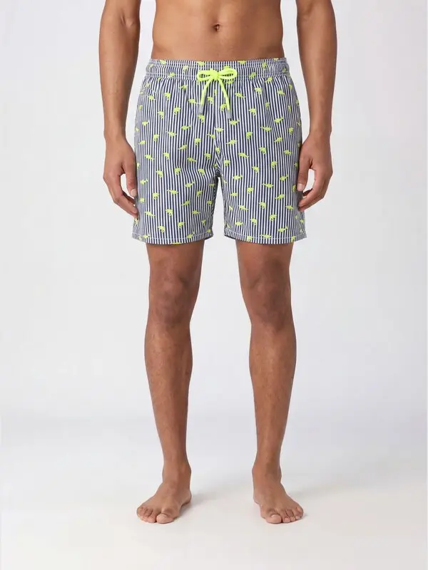 MC2 SAINT BARTH Swim Shorts With Print - Marine