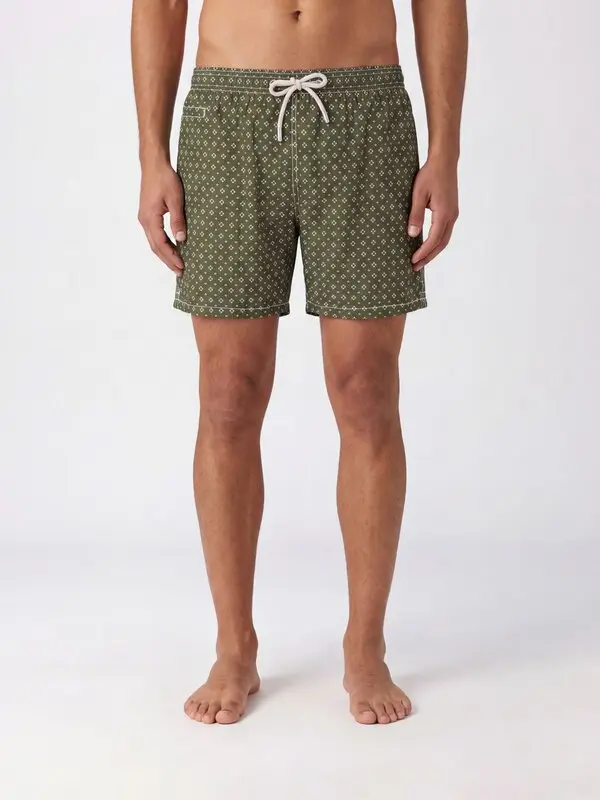 MC2 SAINT BARTH Swim Shorts With Print - Military