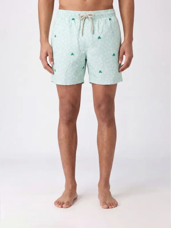 MC2 SAINT BARTH Swim Shorts With Print - Sage