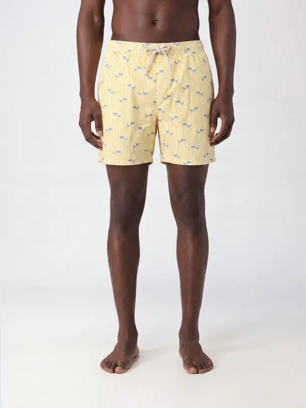MC2 SAINT BARTH Swim Shorts With Print - Yellow