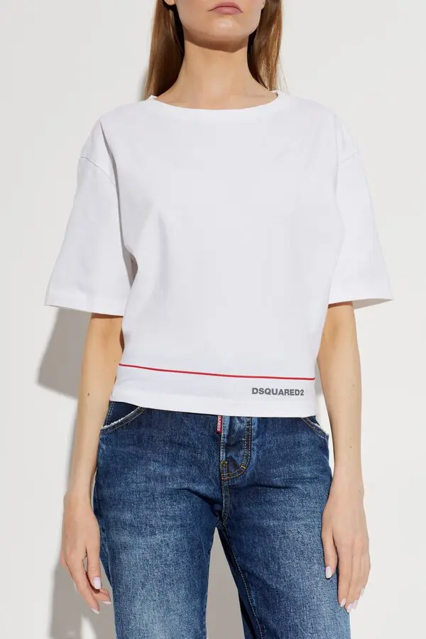 Dsquared2 Cotton T-shirt With Logo Detail