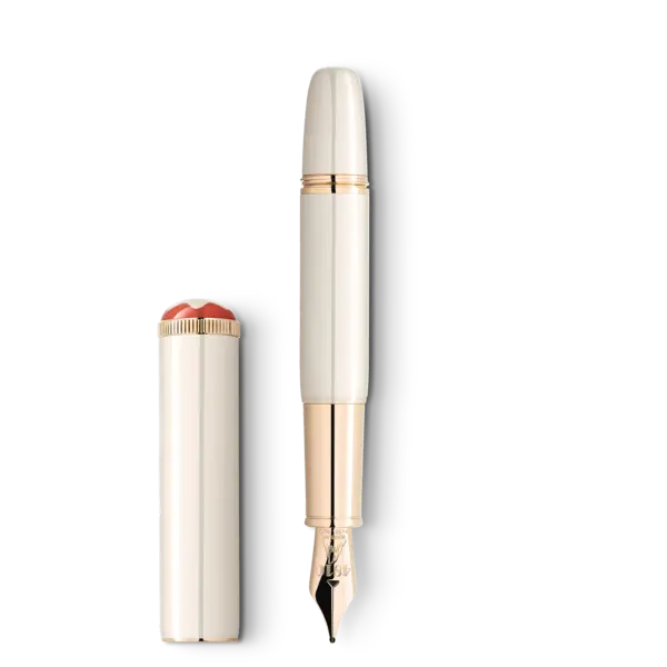 Montblanc Heritage Rouge Et Noir 'baby' Special Edition Colored Fountain - Ivory