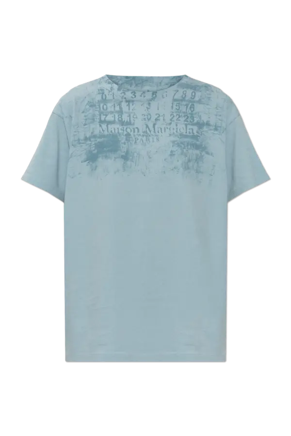 MAISON MARGIELA T-shirt With Print - Blue