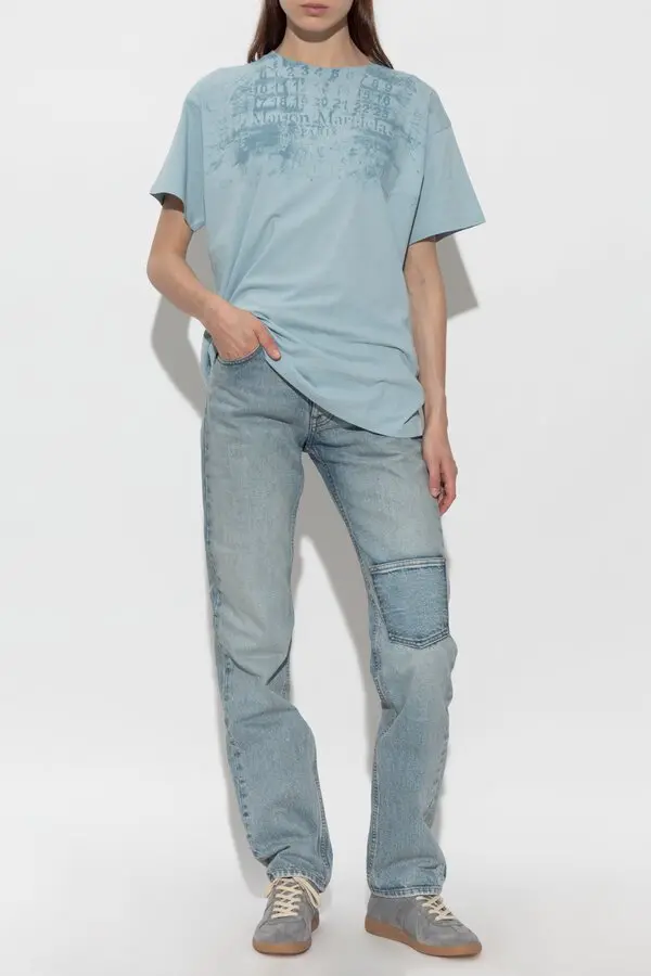 MAISON MARGIELA Printed Cotton T-shirt