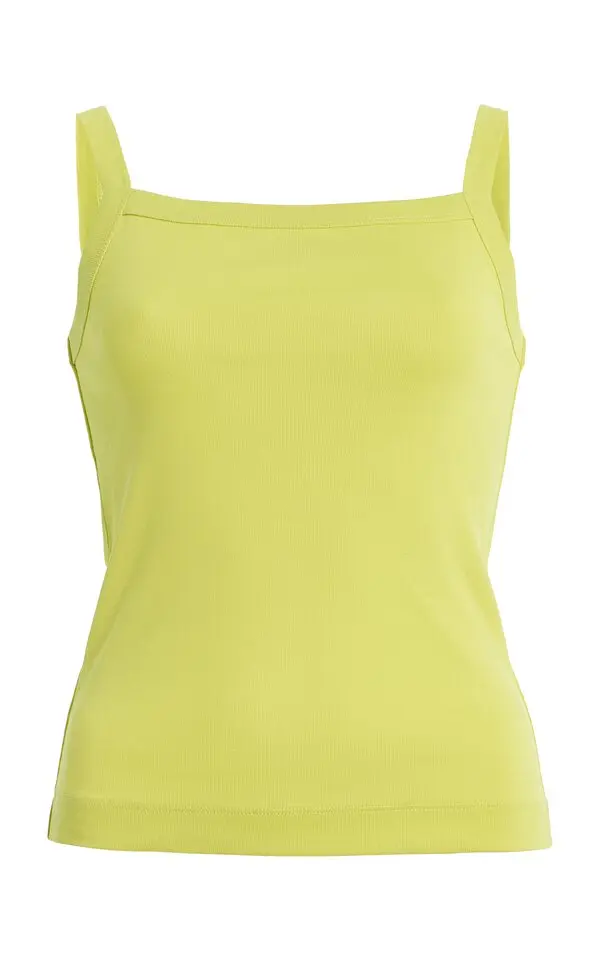 FLORE FLORE May Cotton Camisole Top - Green